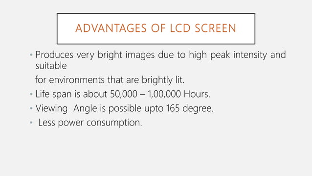LCD AND LED SCREEN | PPTX