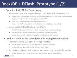 Optimizing RocksDB for Open-Channel SSDs | PDF