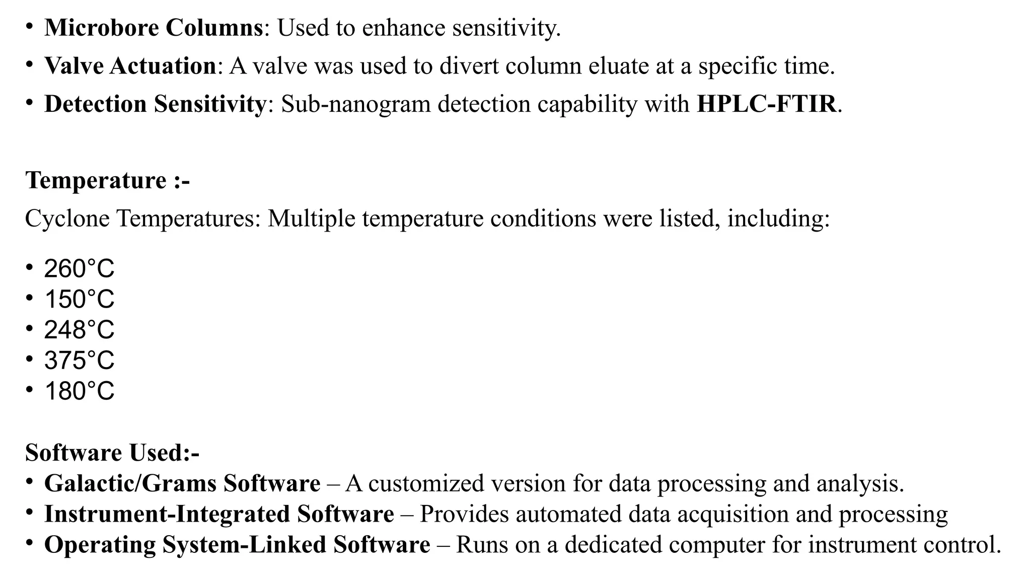 Liquid Chromatography-Fourier Transform Infrared Spectroscopy / LC-FTIR ...