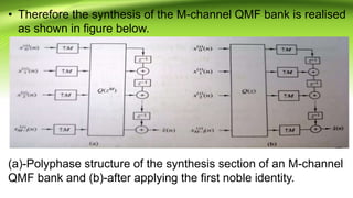 L channel qmf bank | PPTX | Chemistry | Science