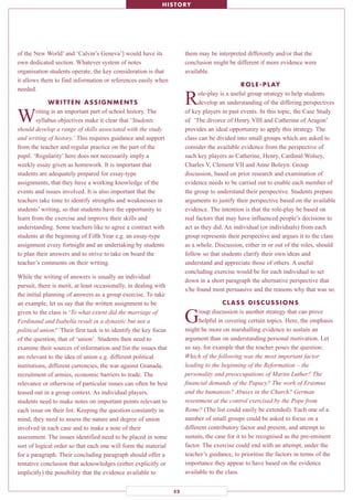 Lc history guidelines for teachers | PDF