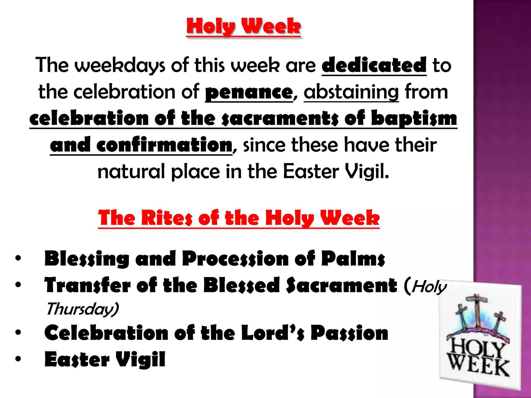 Holy Week and Easter Catechesis | PPTX