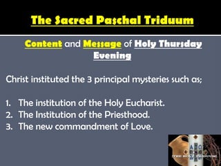 Holy Week and Easter Catechesis | PPTX
