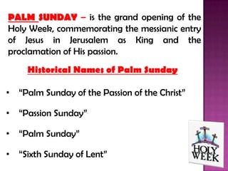 Holy Week and Easter Catechesis | PPTX