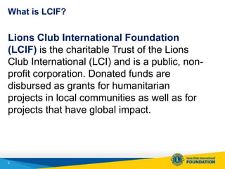 LCIF from Lion Narsimha Raju Dichpally mjf | PDF