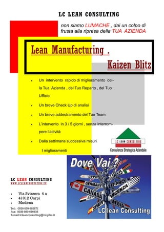 Lc lean Consulting 2013 | PDF