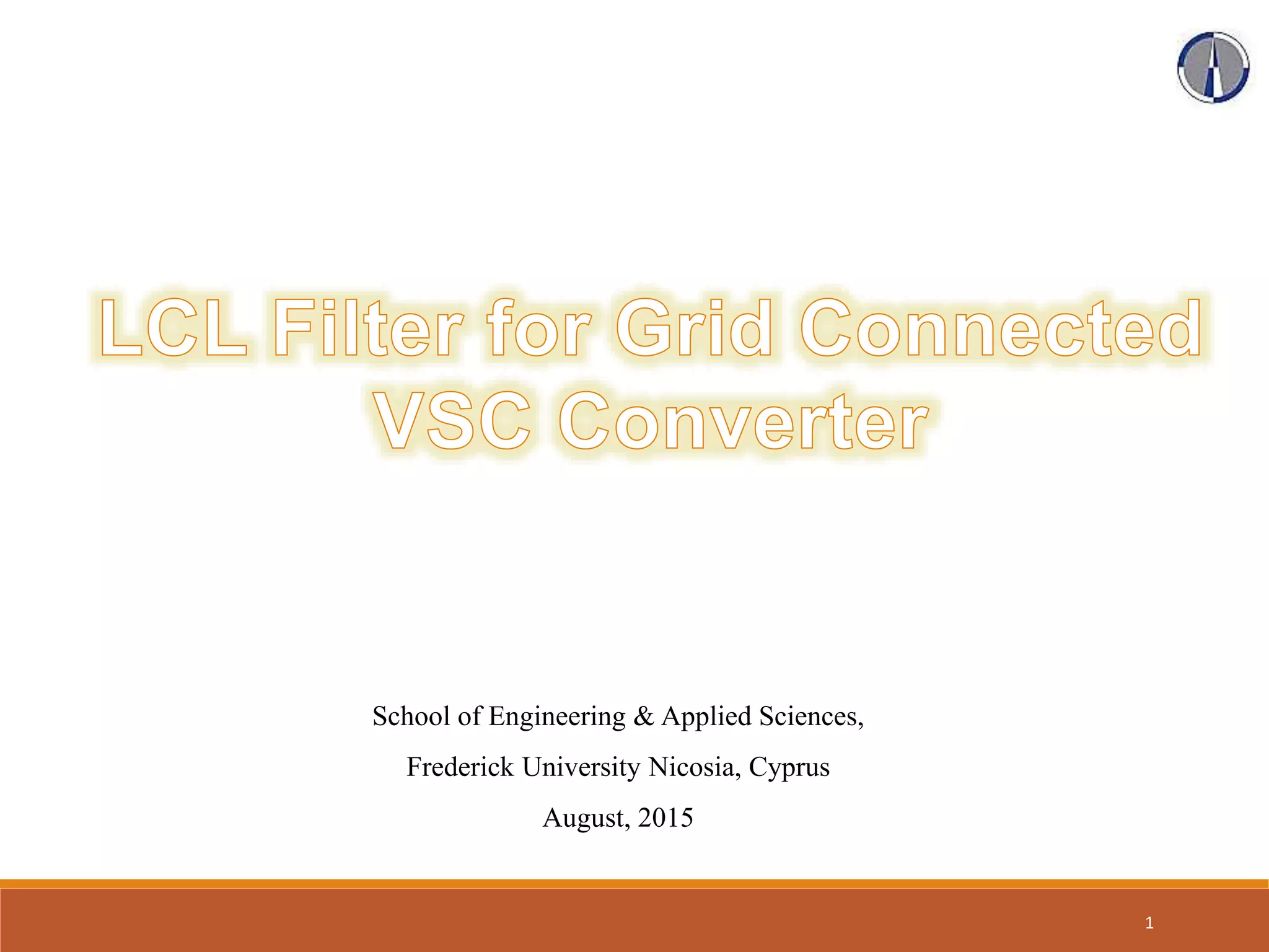 Lcl filter design | PPTX