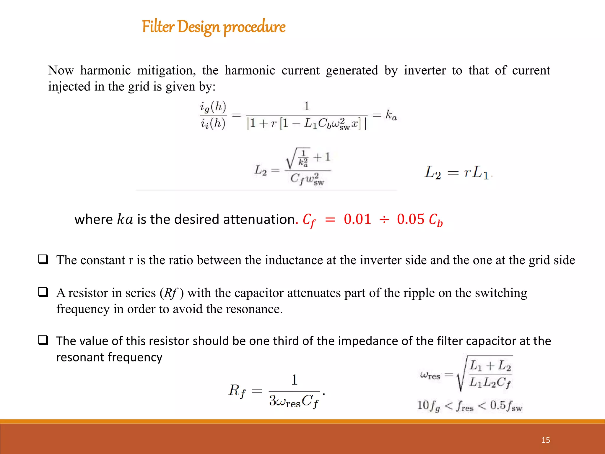 Lcl Filter Design Pptx