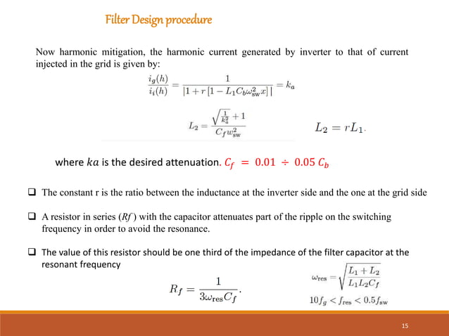 Lcl filter design | PPTX | Consumer Electronics | Technology & Computing