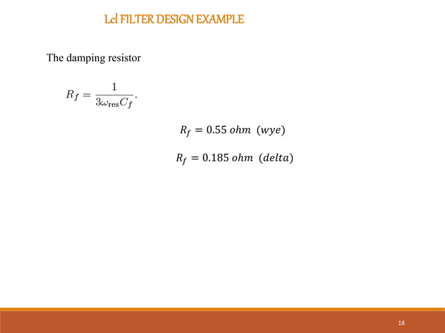 Lcl filter design | PPTX | Consumer Electronics | Technology & Computing