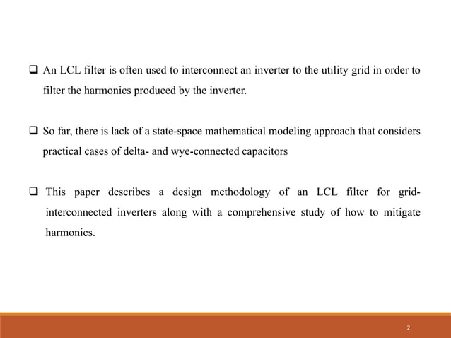 Lcl Filter Design Pptx Consumer Electronics Technology And Computing
