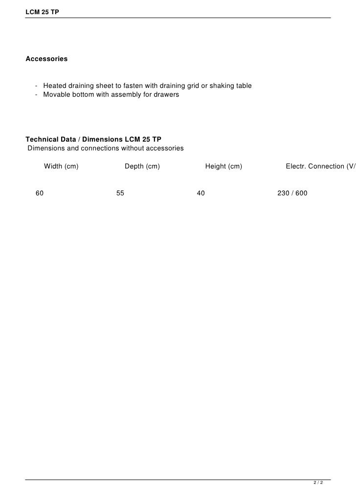 L C M 25 T P Mini Tempering Unit