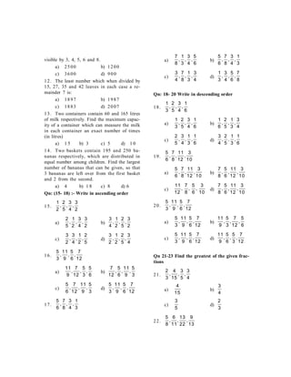 Lcm and hcf rbi | PDF | Physics | Science