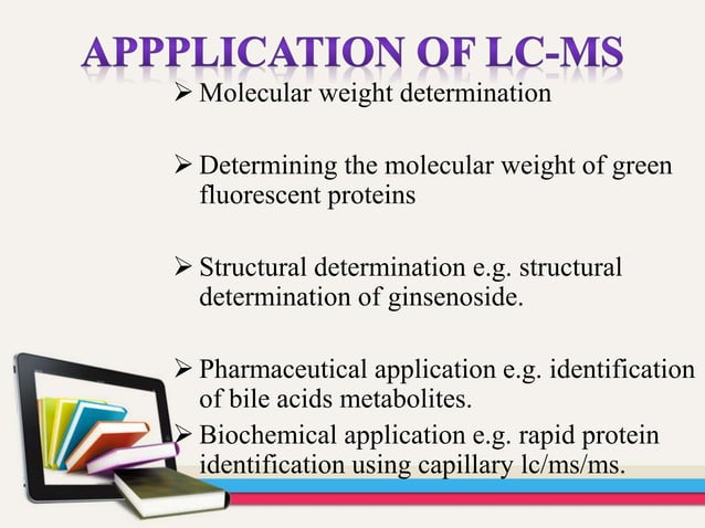 Liquid chromatography and mass spectrometry.(LCMS)
