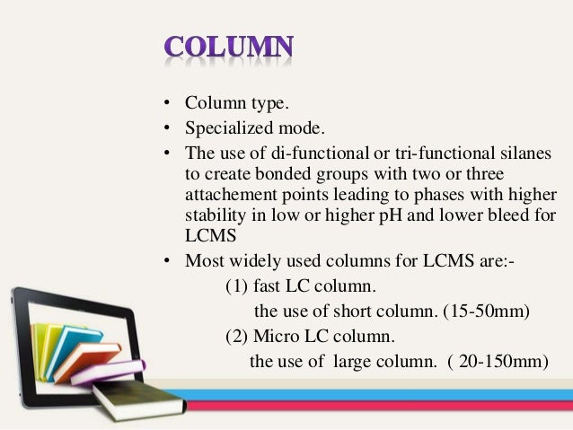 Liquid chromatography and mass spectrometry.(LCMS)
