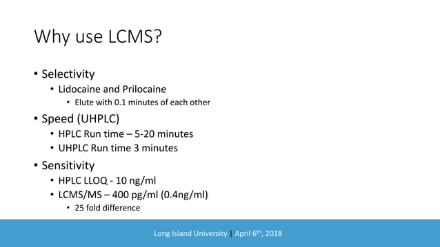 Lcms Basics | PPTX | Chemistry | Science