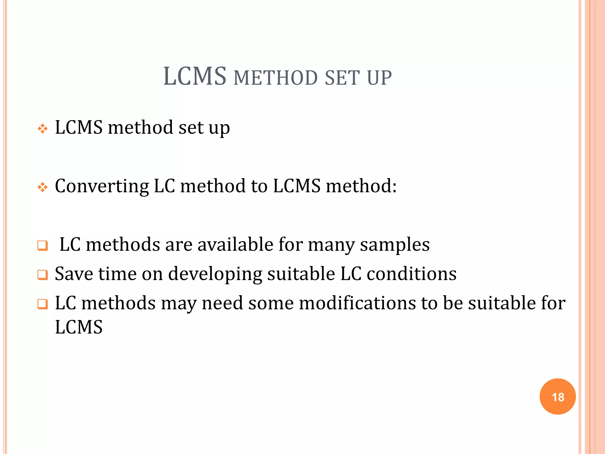 Lcms basics shimadzu 8040 | PPTX