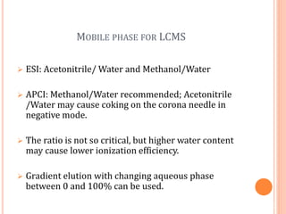 Lcms basics shimadzu 8040 | PPTX