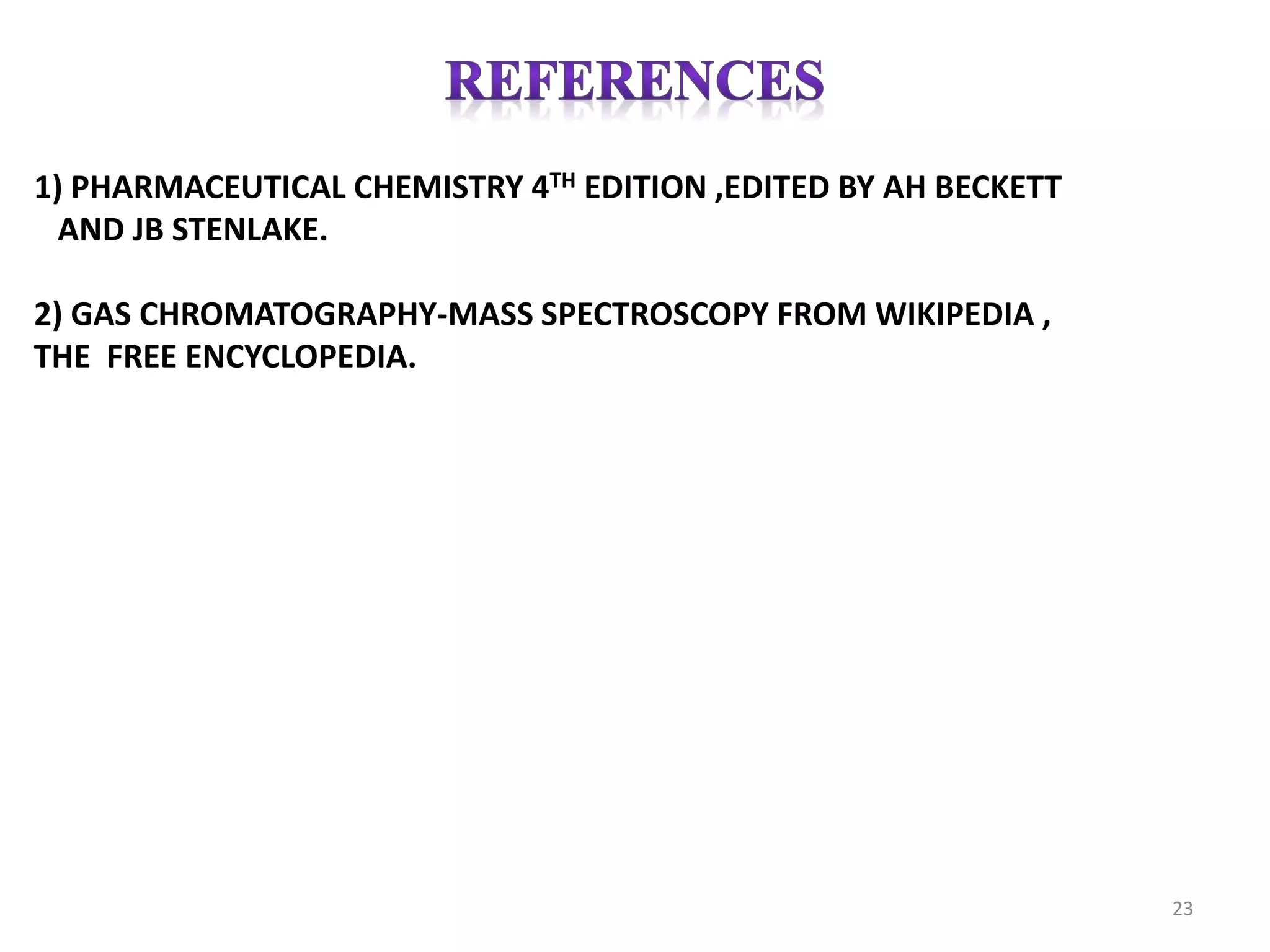 Lcms gcms and its applications | PPTX