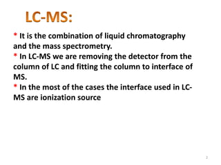 Lcms gcms and its applications | PPT