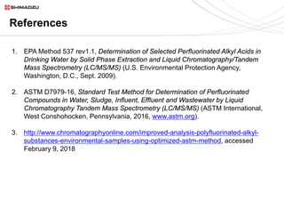 Rapid LC-MS/MS Analysis of PFCs in Non-drinking Water Matrices | PPT