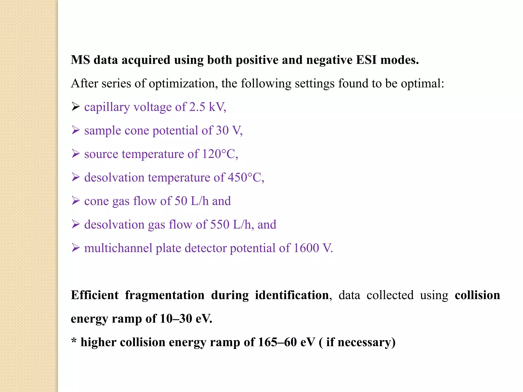 LCMS PHYTOCHEMICAL ANALYSIS | PPTX
