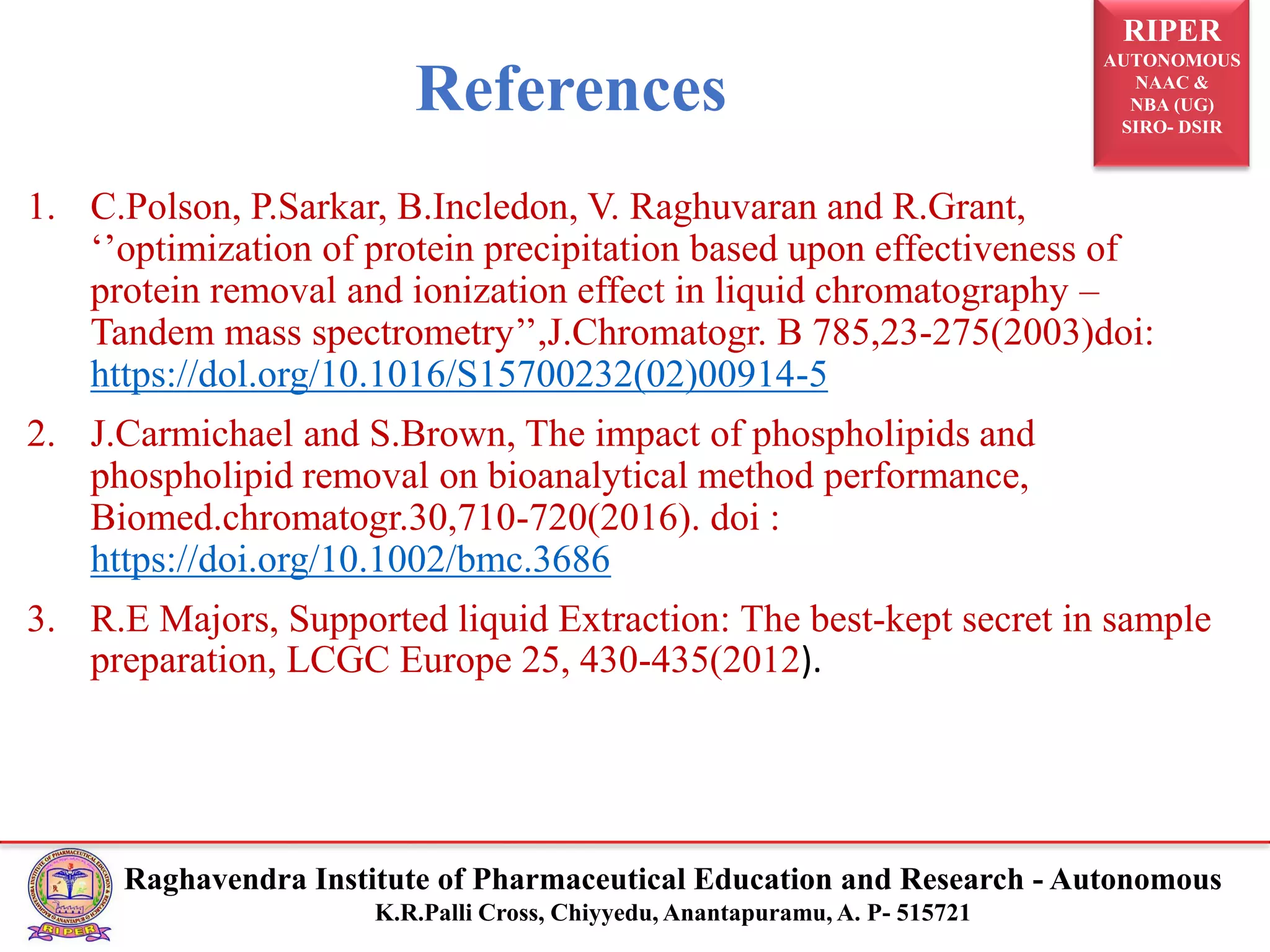Sample Preparation in LC-MS | PDF
