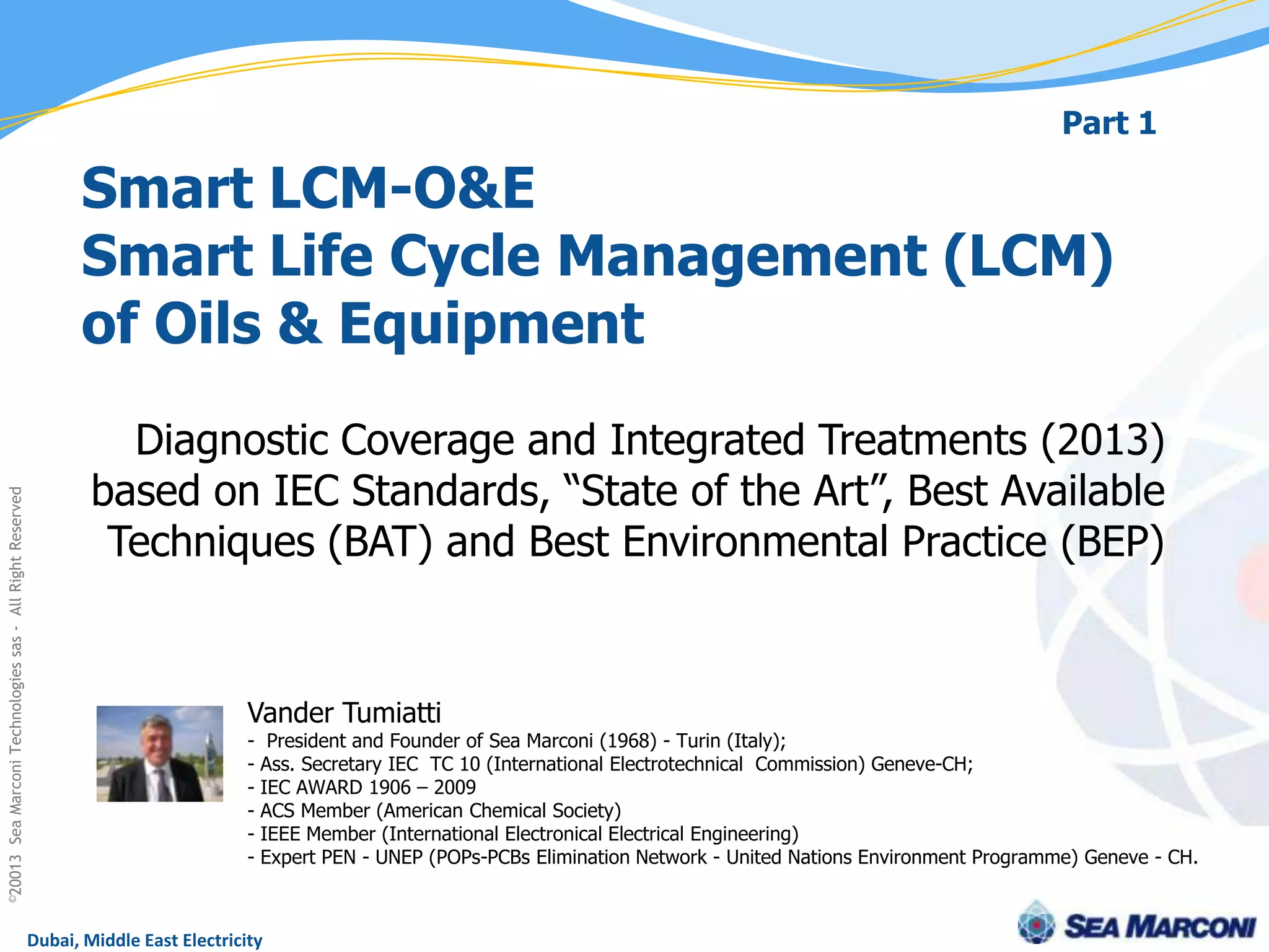 Life Cycle Management (LCM) of fleet of transformers with insulating ...