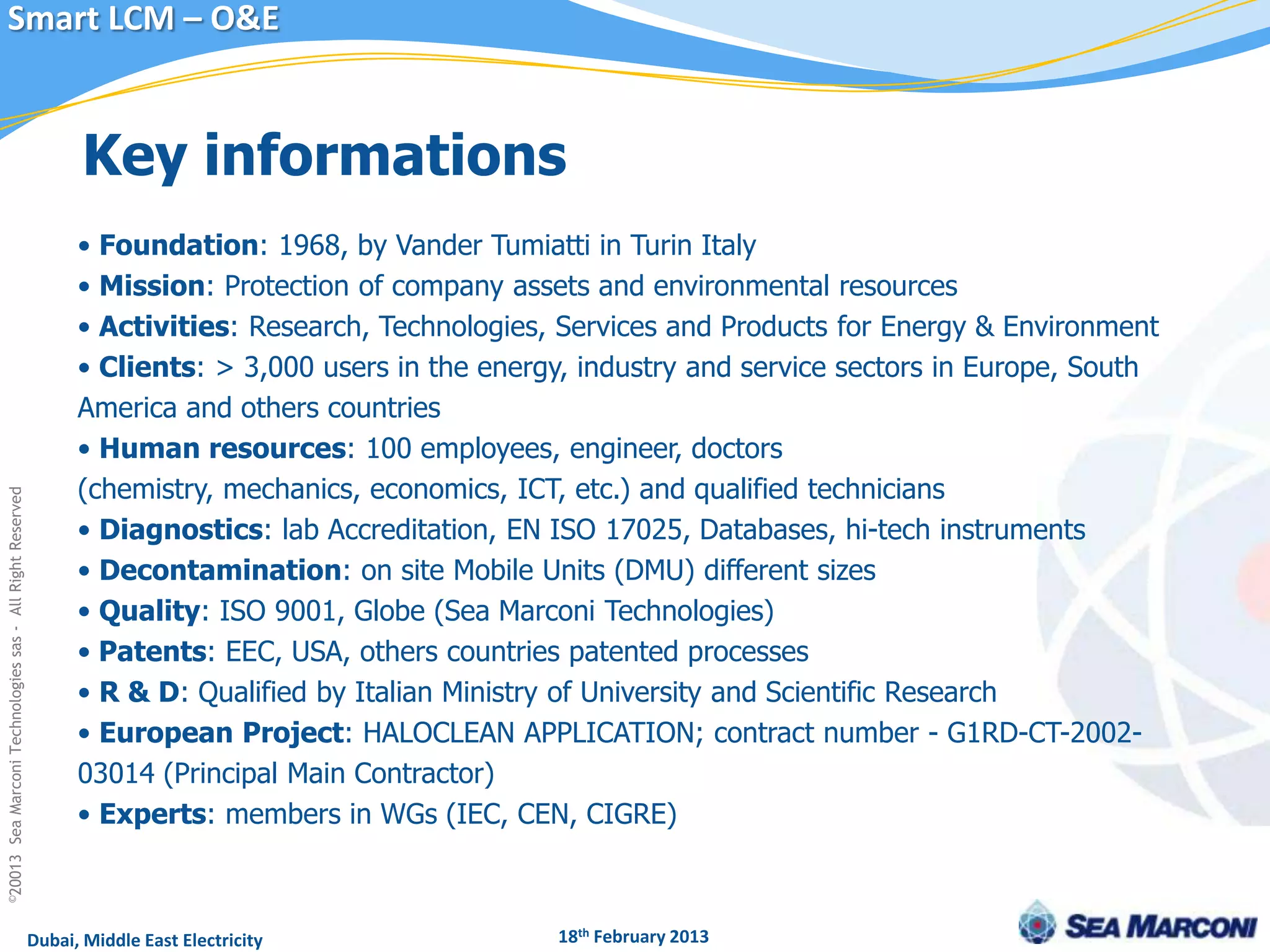 Life Cycle Management (LCM) of fleet of transformers with insulating ...