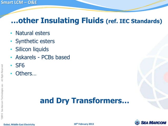 Life Cycle Management (LCM) of fleet of transformers with insulating ...