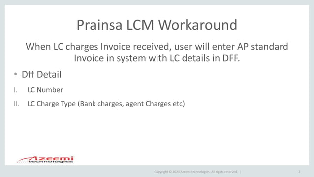 LCM Work Around.pptx