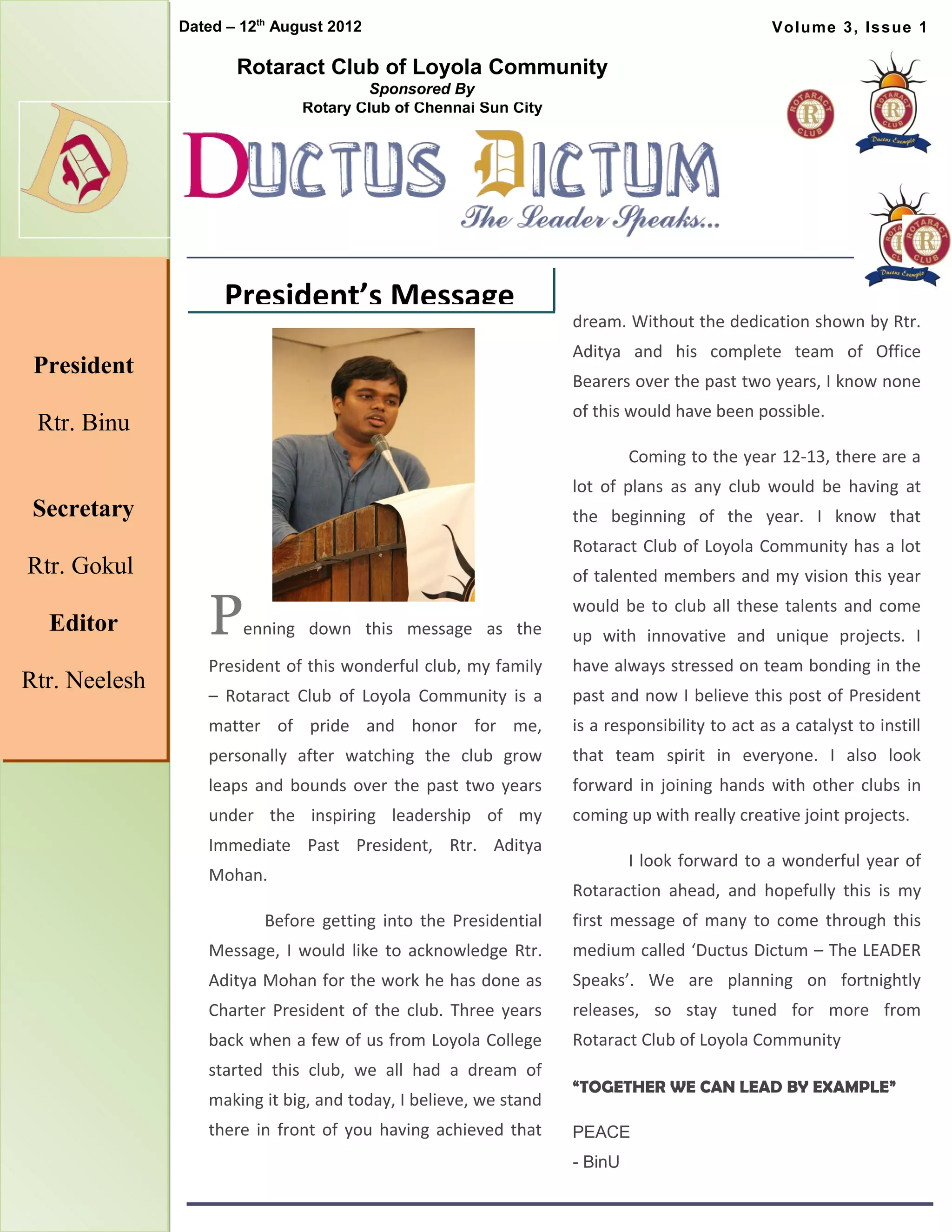 Ductus Dictum - Issue 1 (Installation Issue) | DOC