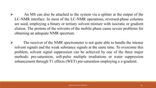 LC NMR HYPHENATED TECHNIQUES | PPTX