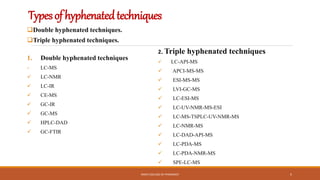 LC NMR HYPHENATED TECHNIQUES | PPTX