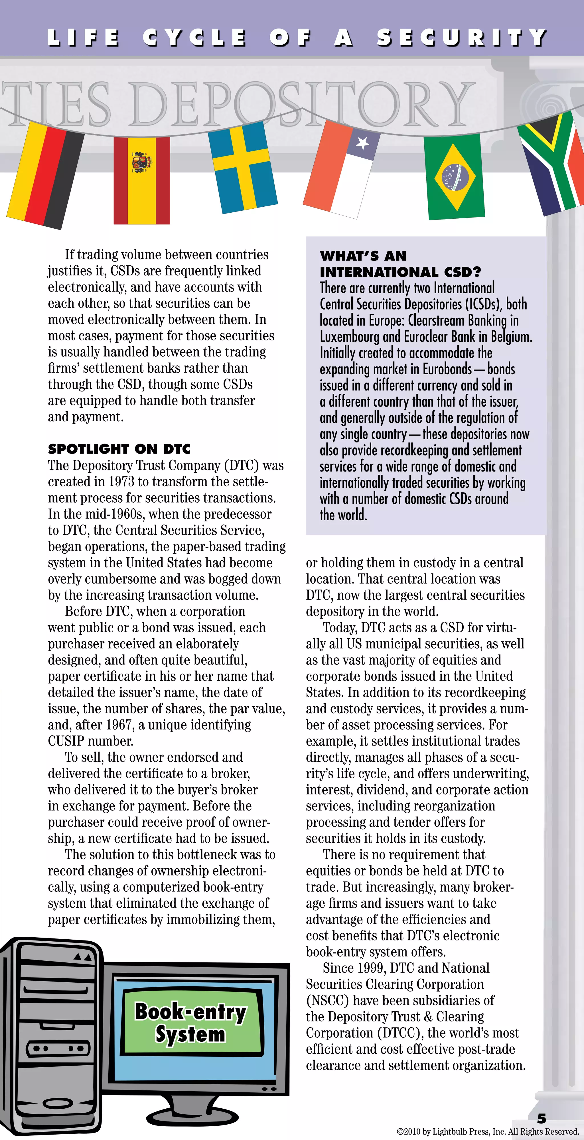 DTCC Securities - Life Cycle " [LcoaS.pdf] | PDF