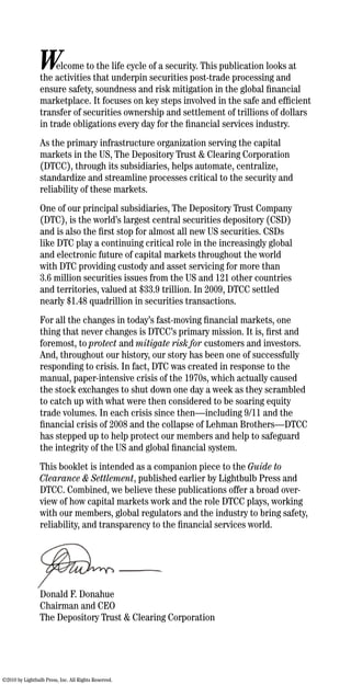 DTCC Securities - Life Cycle " [LcoaS.pdf] | PDF