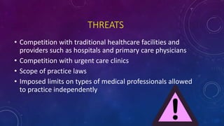 Health Clinics A SWOT Analysis of Retail health clinics | PPTX