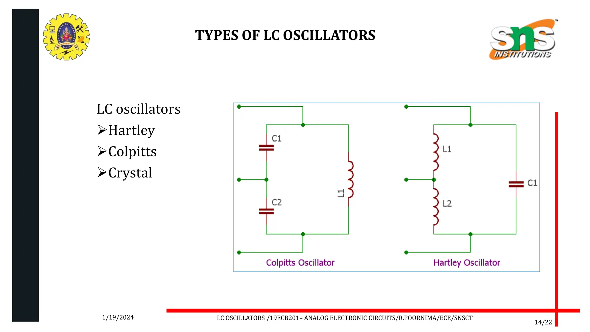LC oscillator working and its construction | PPTX