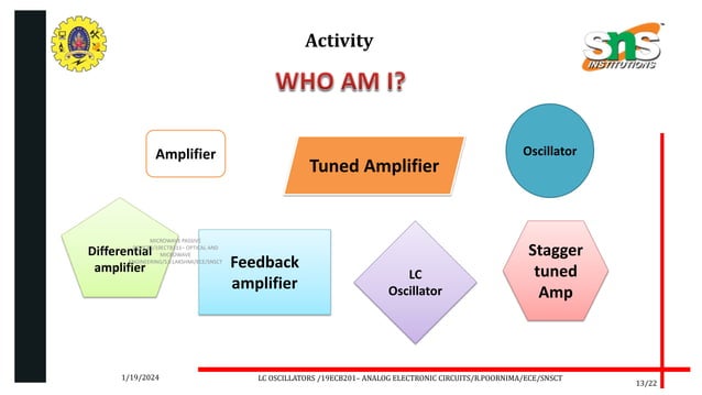 LC oscillator working and its construction | PPTX