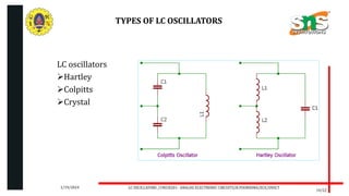 LC oscillator working and its construction | PPTX