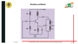 LC oscillator working and its construction | PPTX