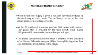 LC oscillator working and its construction | PPTX