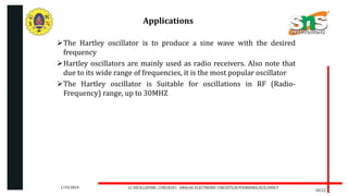 LC oscillator working and its construction | PPTX