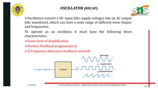 LC oscillator working and its construction | PPTX