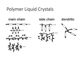 Liquid Crystal and Liquid Crystal Polymer | PPTX