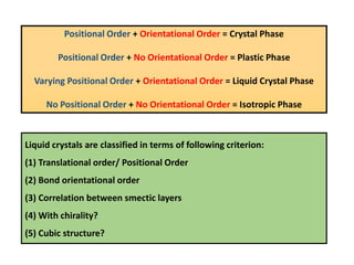 Liquid Crystal and Liquid Crystal Polymer | PPTX