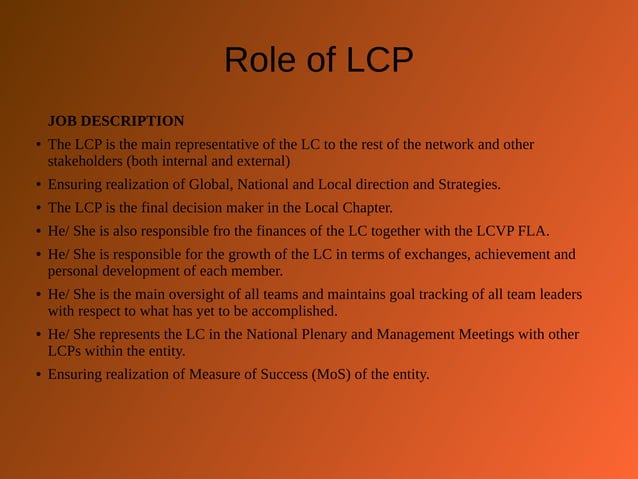 Lcp application | PPT