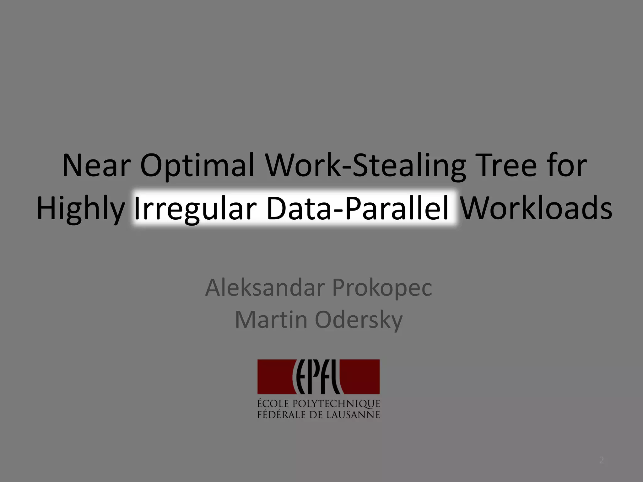 Work-stealing Tree Data Structure