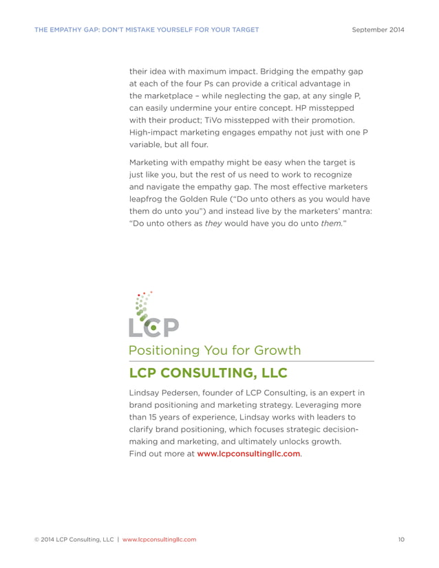 Lcp consulting white-paper-empathygap | PDF