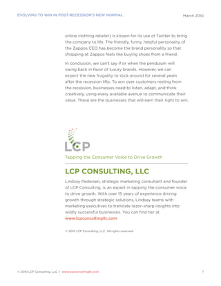 Lcp Consulting White Paper New Normal | PDF